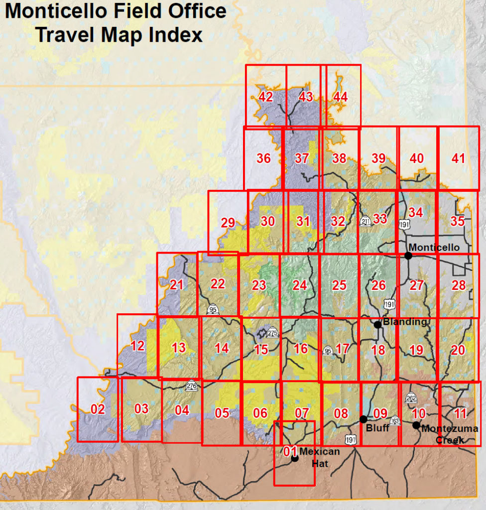 Monticello BLM Travel Management Maps // ADVENTR.co